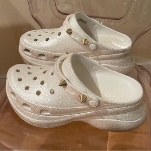 CROCS | Shoes | Crocs Glitter Spiked Bae Clog | Poshmark